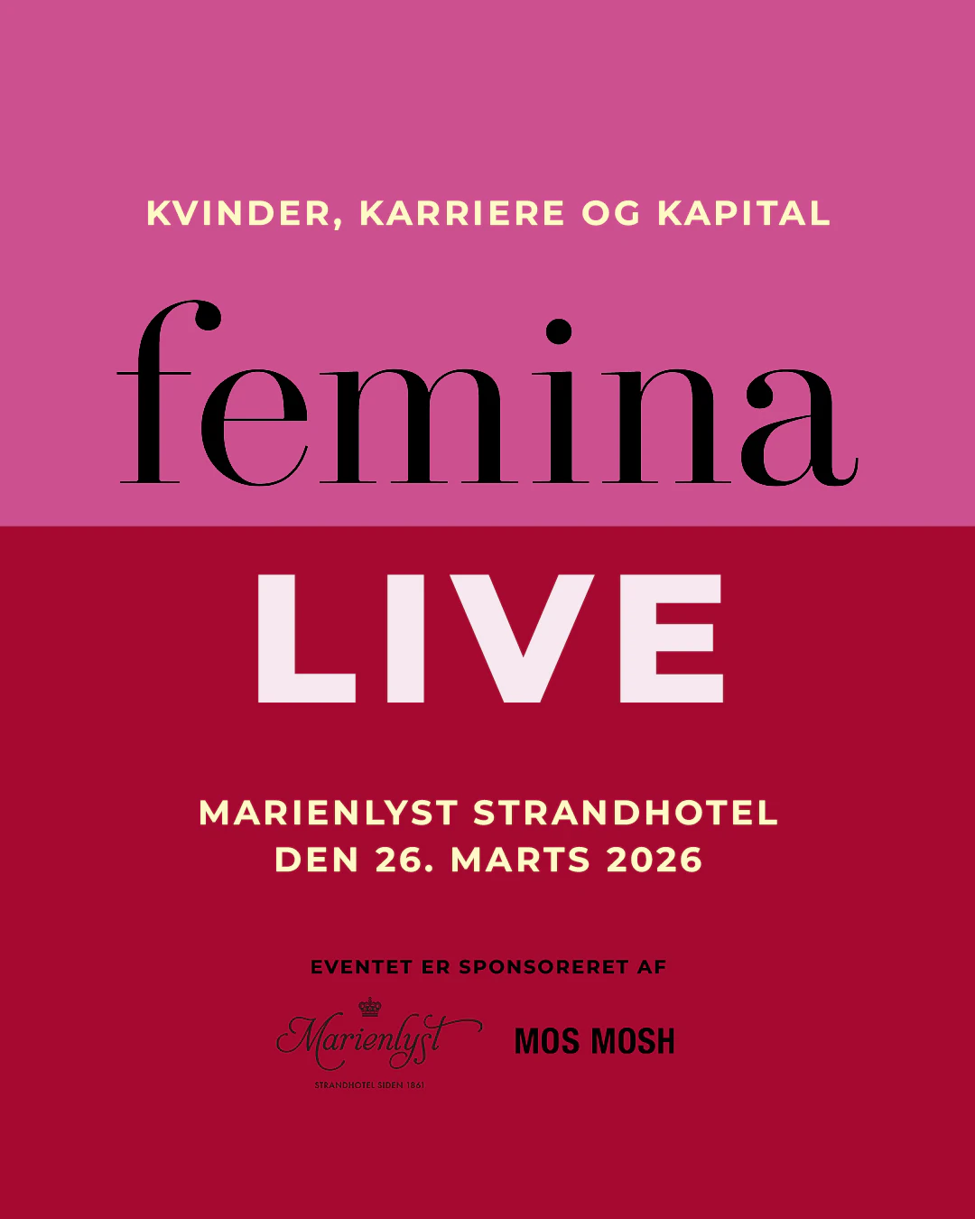 femina inviterer til 'femina live' med Camilla Miehe-Renard og Julia ...